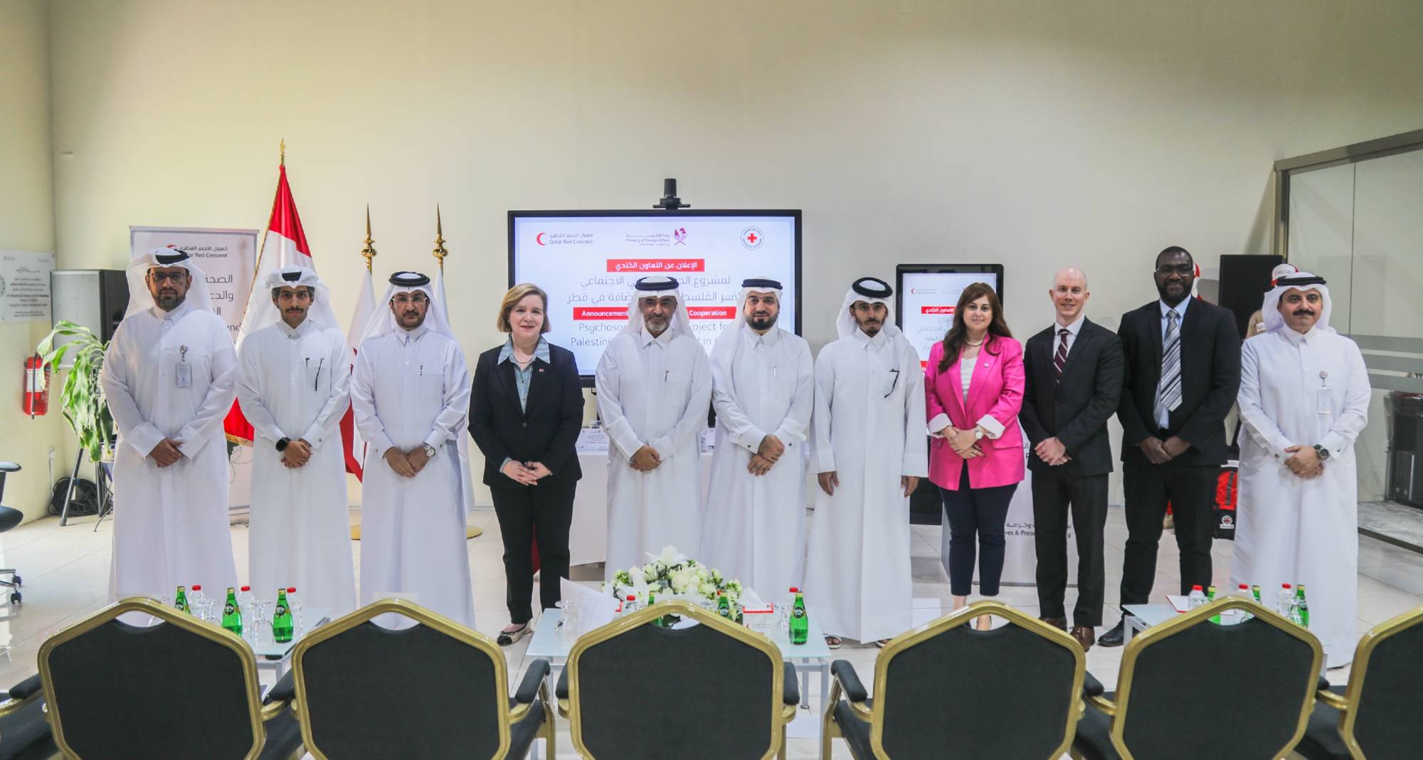 QRCS, Canadian Red Cross join hands to support Palestinians in Qatar